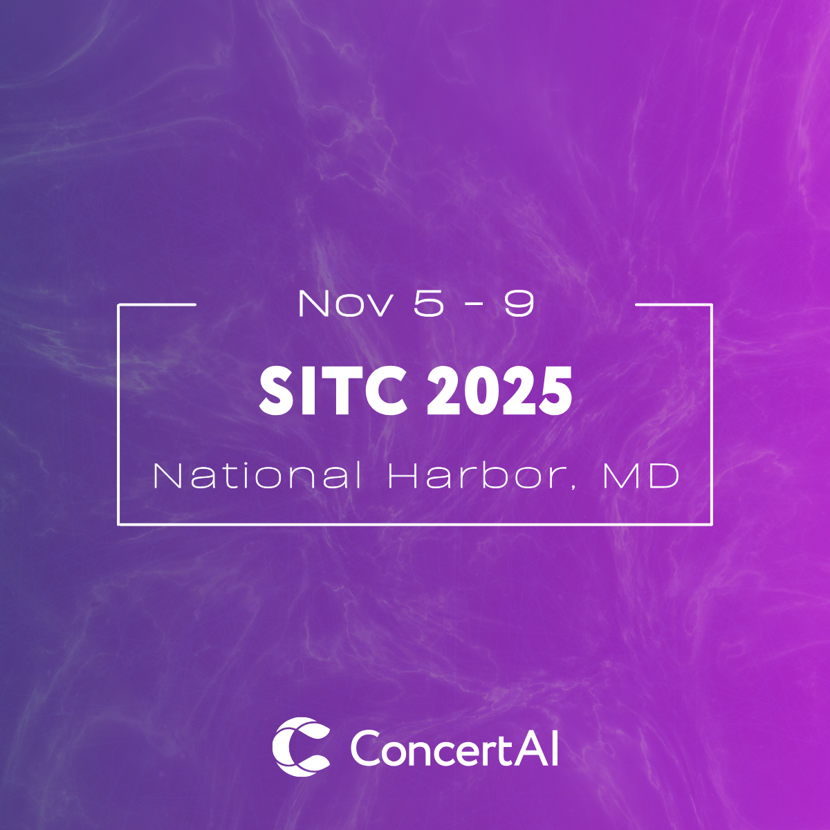 Meet at SITC 2025 | ConcertAI